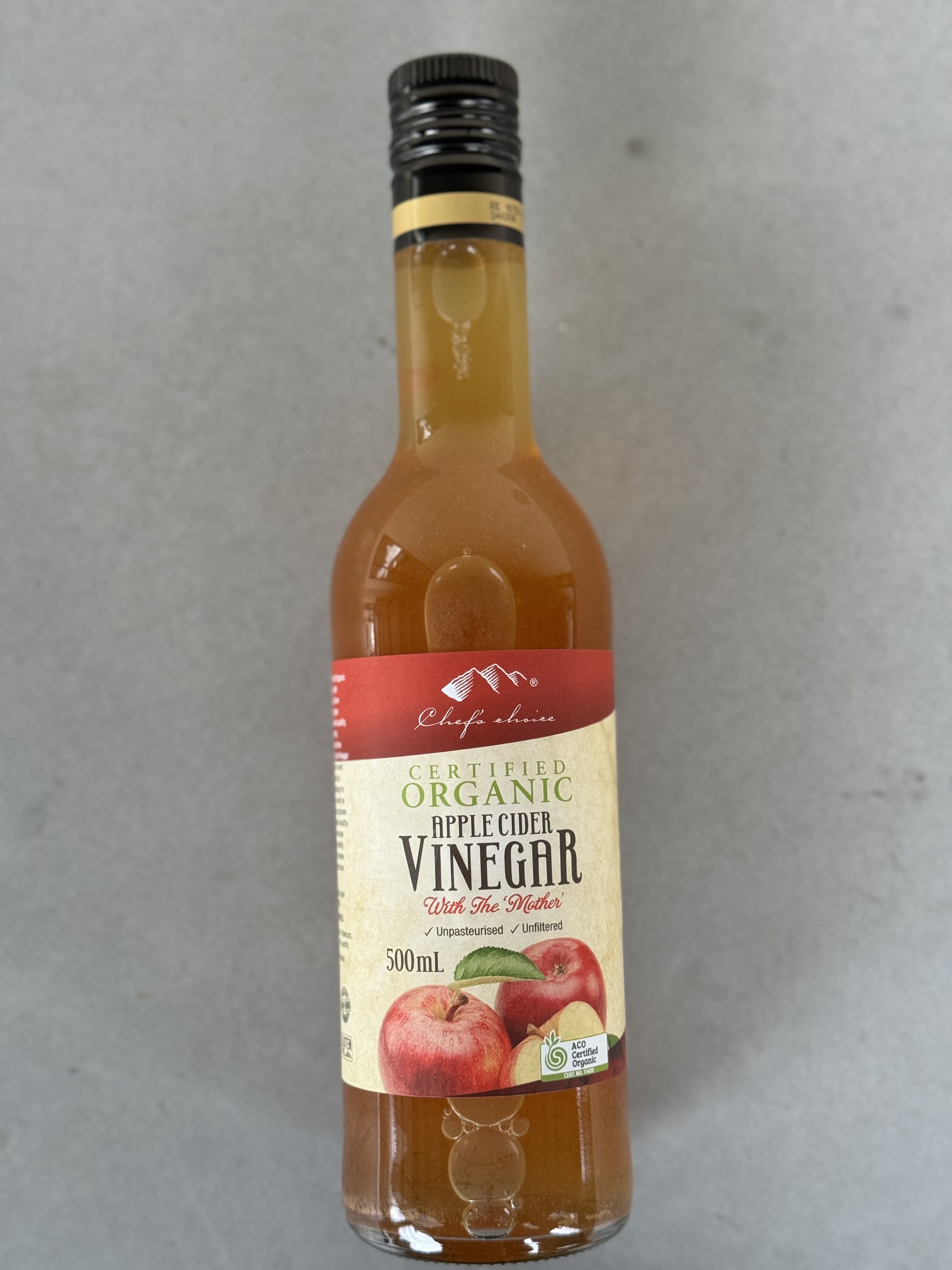 Certified Organic Apple Cider Vinegar (Vegan) 500ml – Alpha Fresh
