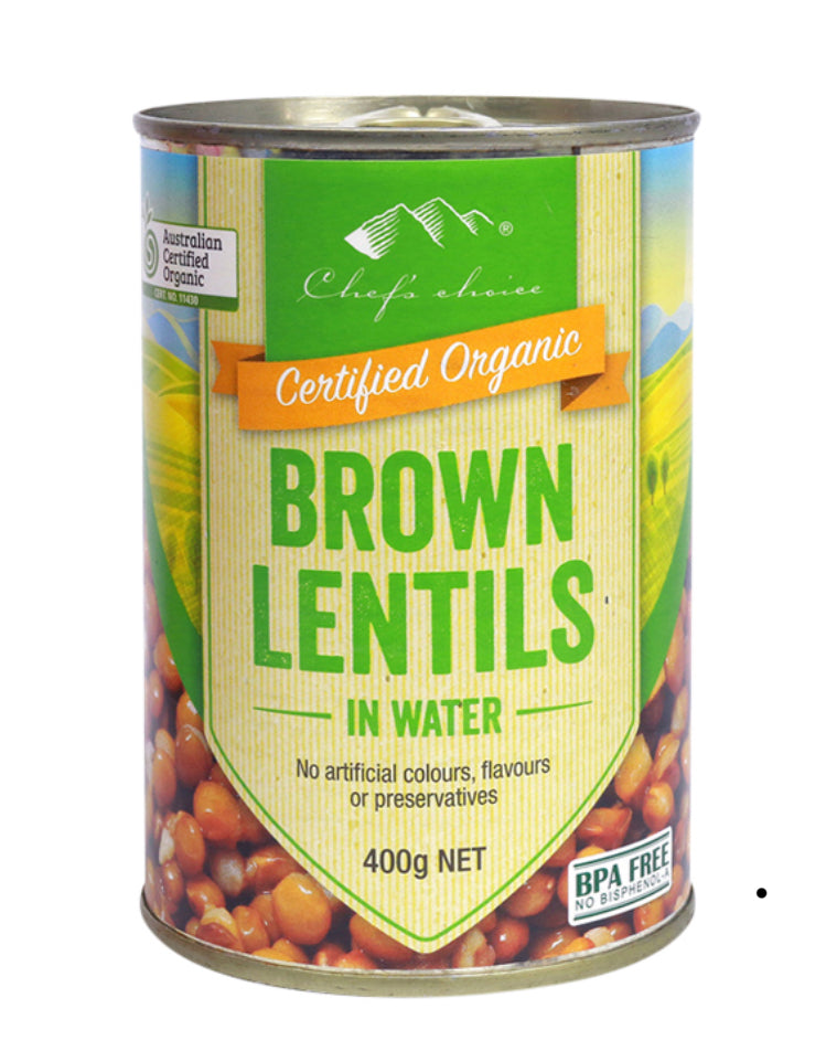 Certified Organic Brown Lentils 400g – Alpha Fresh